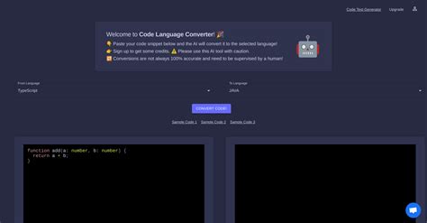 Code Language Converter Ai Tool For Code Conversion