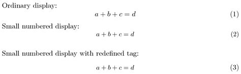 Best Way To Resize An Equation Without Affencting Its Tag And Other