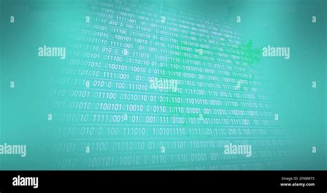 Composition Of Binary Coding Processing Over Computer Circuit Board Stock Photo Alamy