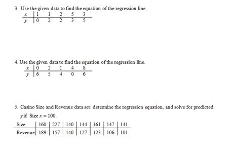 solved use the given data to find the equation of the