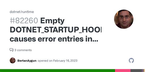 Empty Dotnetstartuphooks Causes Error Entries In Application Log In