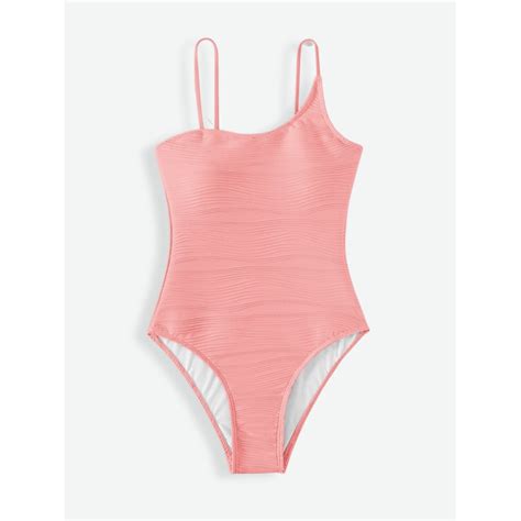Amelia Textured Asymmetrical One Shoulder One Piece Swimsuit Shopee