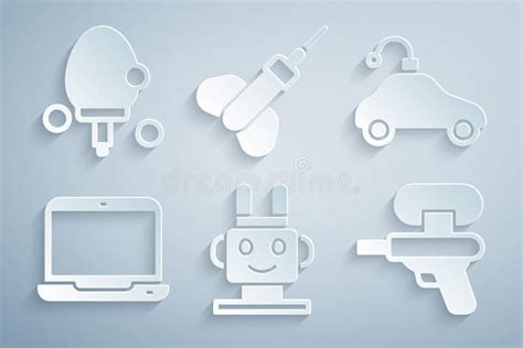set robot toy radio controlled car laptop water gun dart arrow and