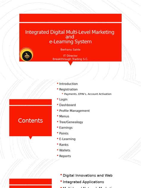 Integrated Multi Level Network Marketing Pdf Internet World Wide Web