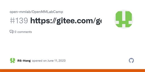 Https Gitee Geohrk Mmpretrain Issue Open Mmlab OpenMMLabCamp GitHub