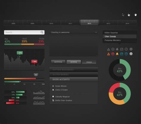 Chart Dark Ui Kit Psd Fastcode Space