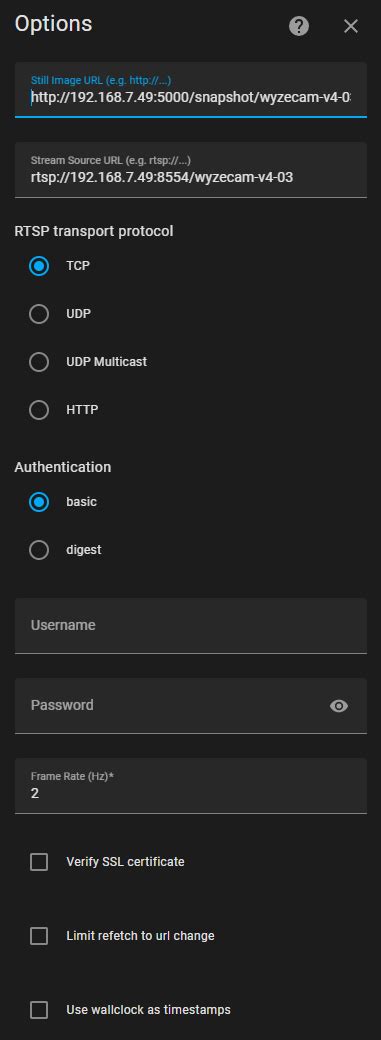 How Can I Get This Docker Compose To Work With My Wyze Cameras Third Party Integrations Home