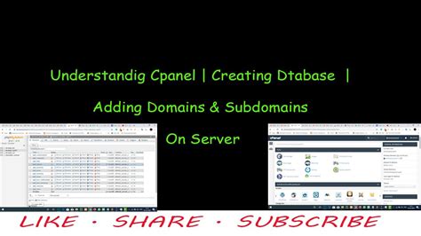 Understanding Cpanel Creating Database Adding Domain Full Cpanel Explanation In Hindi