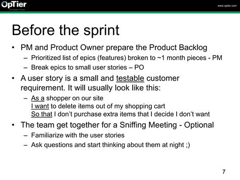 The Lifecycle Of An Agile Sprint PPT