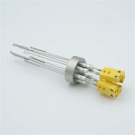 4 Pair Thermocouple Type K Feedthrough With Both Side Connectors