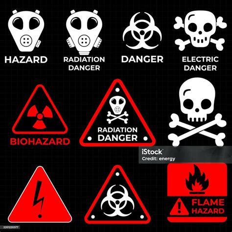 인쇄 및 웹 디자인을 위한 미래형 Hud 요소가 있는 위험 구역 경고 프레임 빨간색 주의 테두리 주의 표지판 및 경고 메시지를 특징으로 하는 벡터 그림입니다 위험 지역 보안