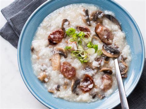 Chinese Sausage And Mushroom Congee Artofit