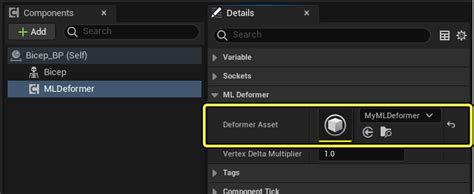 Using The Machine Learning Deformer In Unreal Engine Unreal Engine Documentation Epic