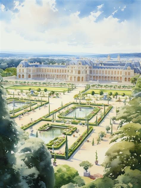 Gardens Of The Palace Of Versailles France Art Print By Gardens Of The