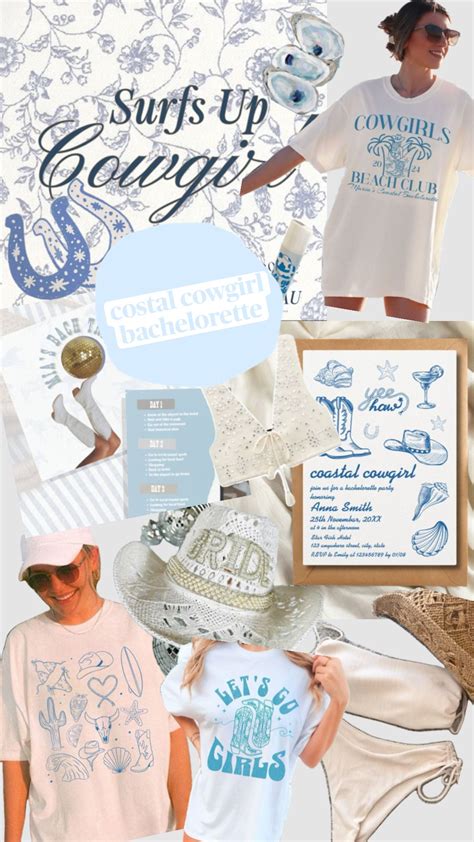Coastal Cowgirl Bachelorette Bash 🐚🤠 Cowgirl Bachelorette Parties