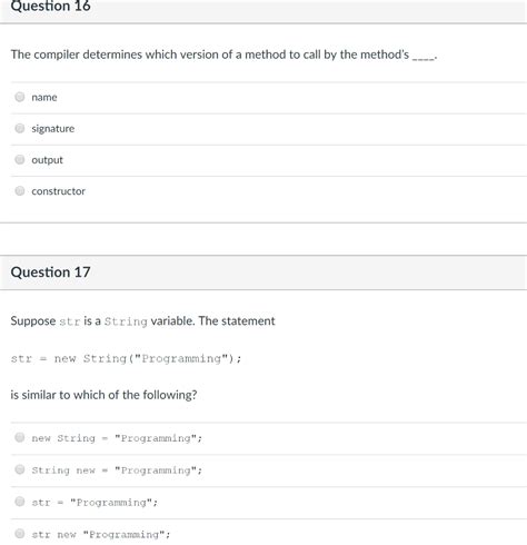 Solved Question The Compiler Determines Which Version Of Chegg