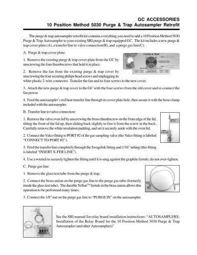 Npd Nitrogen Phosphorus Detector Sri Instruments Pdf Catalogs