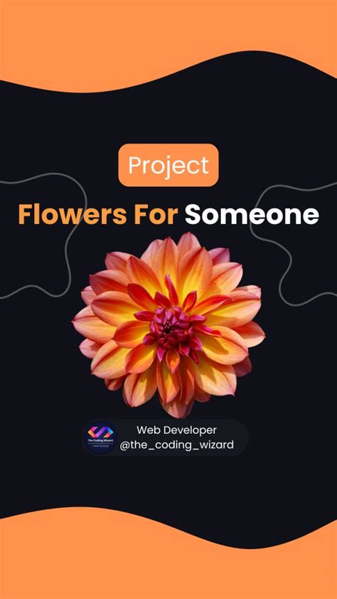 the coding wizard web developer 500k🎯 flowers from a programmer💐