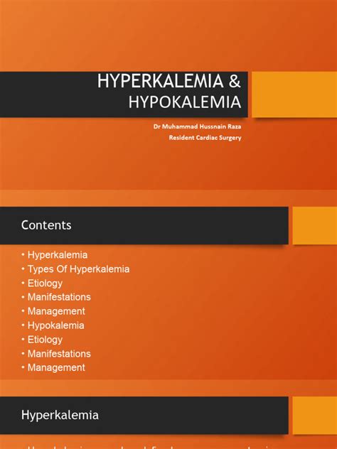 hyperkalemia and hypokalemia pdf