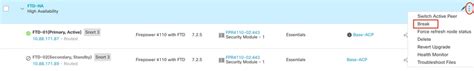 Replace Faulty Unit In Secure Firewall Threat Defense Of High