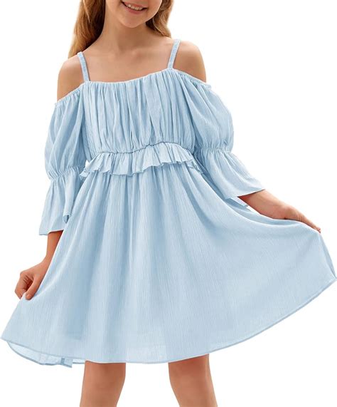 Girl Bare Shoulder Dress