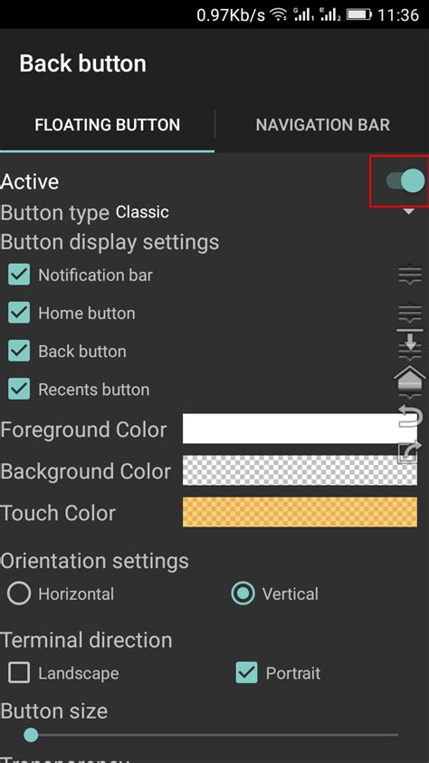 how to add home back soft button keys on android