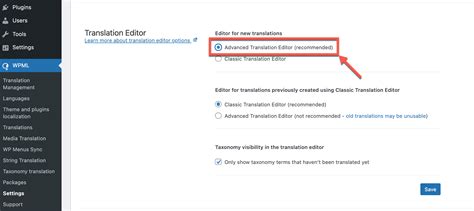 Advanced Translation Editor Wpml
