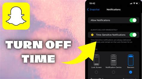 How To Turn Off Time Sensitive Notifications On Snapchat Youtube