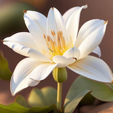 Premium Ai Image White Lily