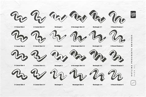 Outline Procreate Brushes Behance