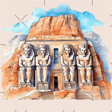 Abu Simbel Temple Egypt Africa By Fineartspro Redbubble Ancient Egyptian Architecture