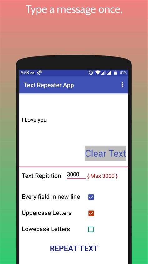 text repeater apk for android download