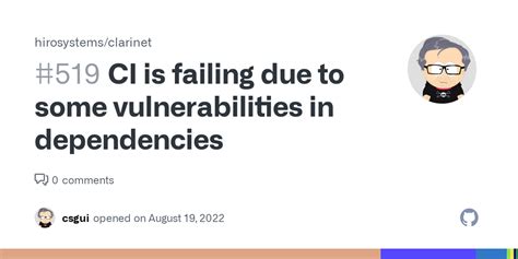 CI Is Failing Due To Some Vulnerabilities In Dependencies Issue Hirosystems Clarinet