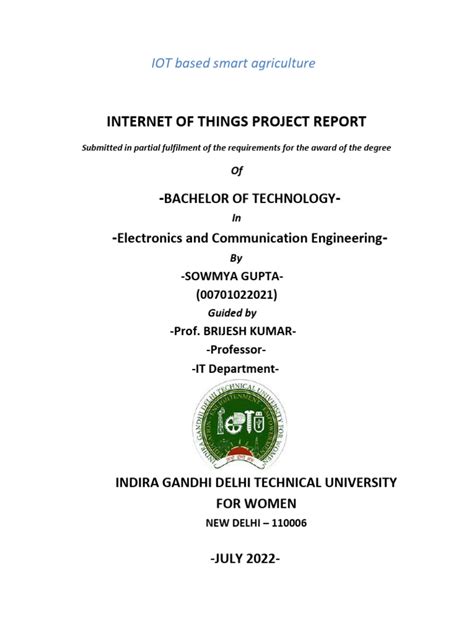 Iot Sowmya Pdf Internet Of Things