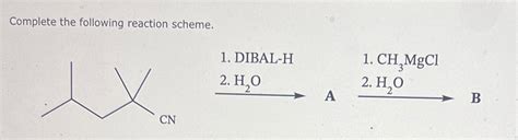 Solved Complete the following reaction scheme.1. | Chegg.com