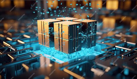 Premium Photo 3d Cube Abstract Technology Background Science Fiction