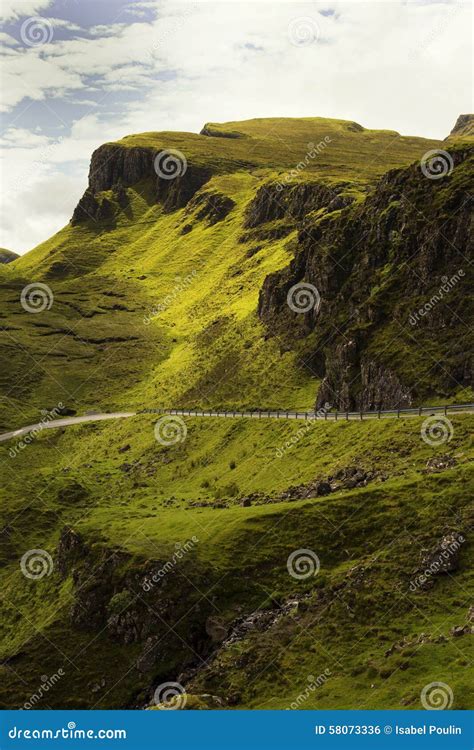 Quiraing Sullisola Di Skye Scozia Fotografia Stock Immagine Di