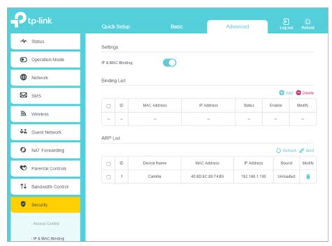 How To Configure IP MAC Binding With TP Link Wireless Dual Band G LTE Router New Logo