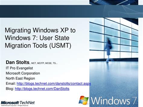 PPT Migrating Windows XP To Windows 7 User State Migration Tools USMT PowerPoint