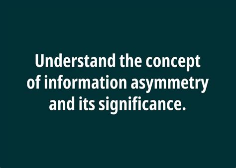 Information Asymmetry Explained