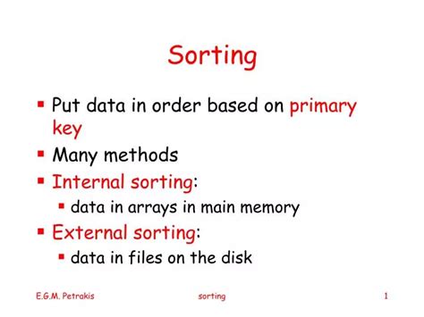 PPT Sorting PowerPoint Presentation Free Download ID 3226096