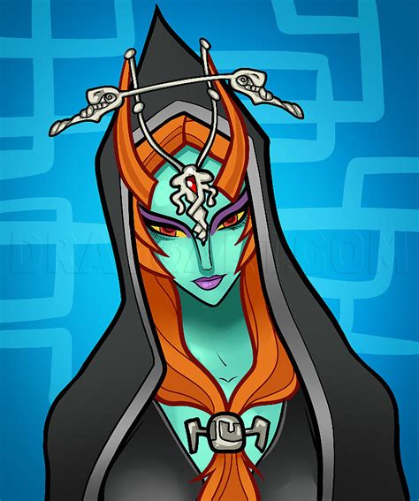 How To Draw Midna True Form Midna True Form Step By Step Drawing