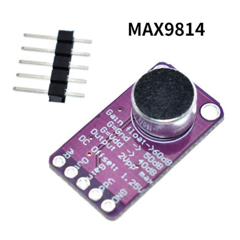 The Max9814 Microphone Agc Amplifier Board Module For Automatic Gain Control Of The Arduino