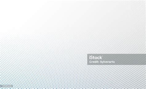 3d 원근 벡터 추상적 배경의 파란색과 회색 점 점선 패턴 멋진 디자인 과학 기술의 웨이브 스트림 또는 광고를위한 비즈니스 빈 템플릿 3차원 형태에 대한 스톡 벡터 아트 및