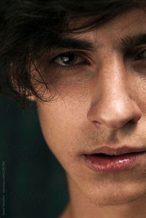 Close Up Face Photography For Man