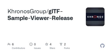 Issues · Khronosgroupgltf Sample Viewer Release · Github