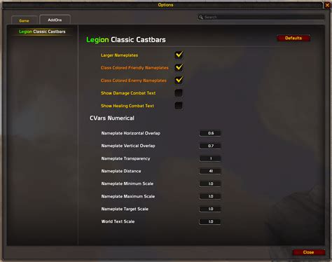 Legion Classic Castbars World Of Warcraft Addons Curseforge
