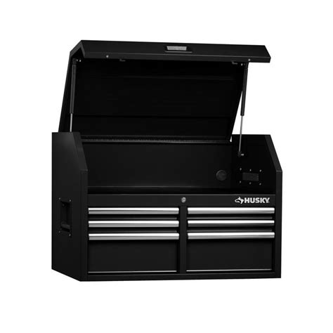 Husky 36 In W 6 Drawer Deep Tool Chest In Gloss Black H36ch6xd