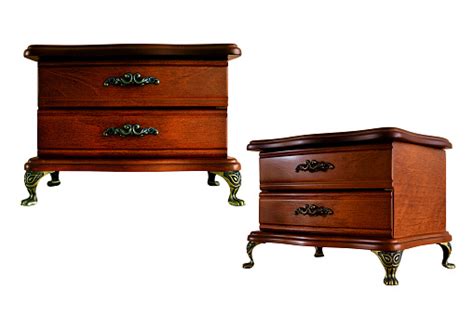 나무 상자 서랍의 가슴의 형태로 여자의 보석에 대 한 Сasket 고립 된 백색 배경입니다 0명에 대한 스톡 사진 및 기타 이미지 Istock