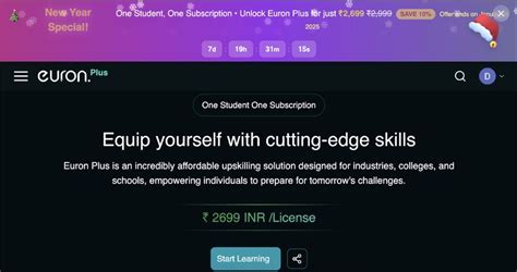 Dibyanshu Kumar On Linkedin Hurry 🚀 Upskill With Euron Plus Now At